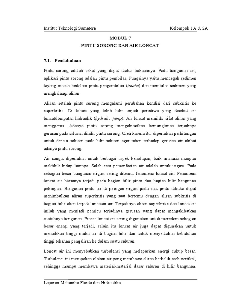 Modul 7 - Mekflu | PDF