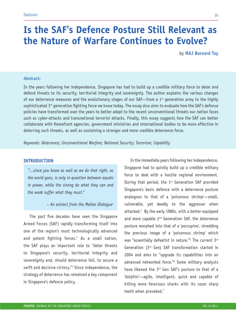Vol42No2_3 SAF's Defence | PDF | Crime & Violence | Deterrence Theory
