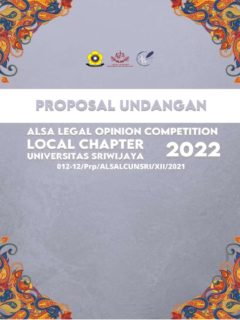 Proposal Undangan ALOC 2022 | PDF