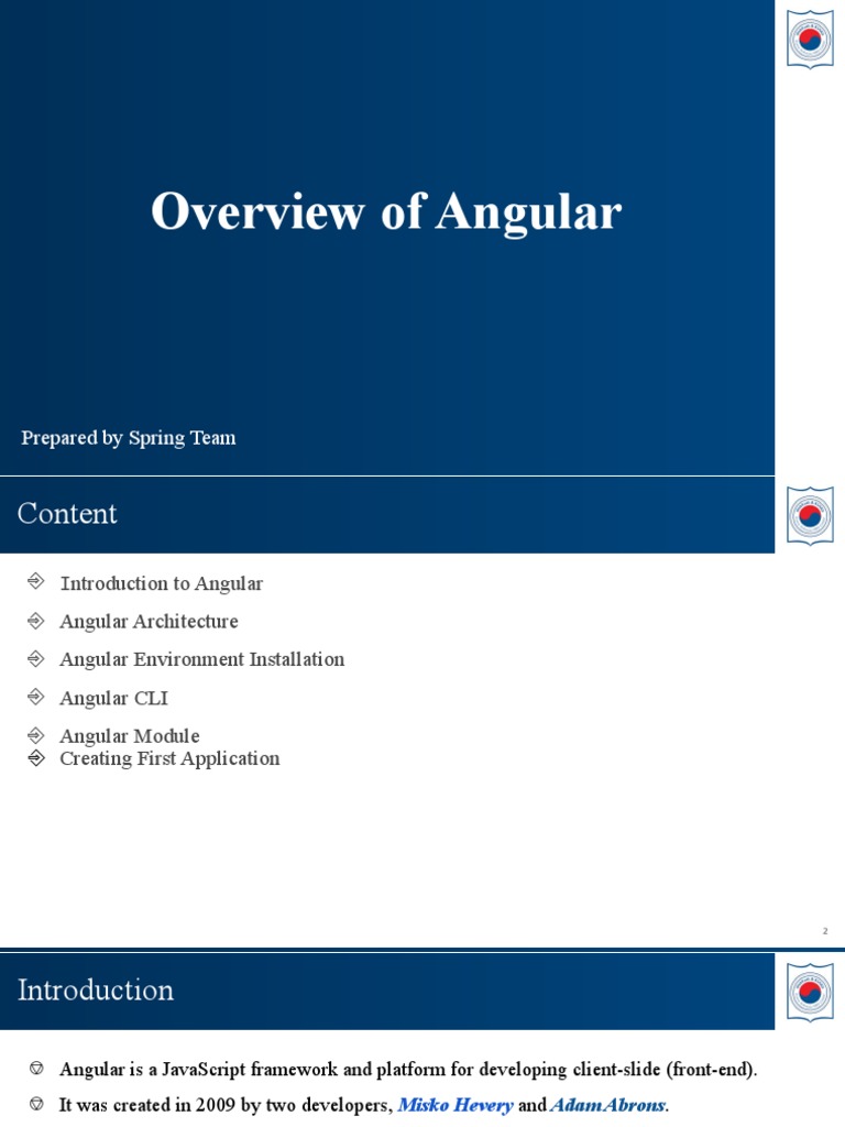 Angular Overview: Modules, Components, Directives & More | PDF | Angular Js | Command Line Interface
