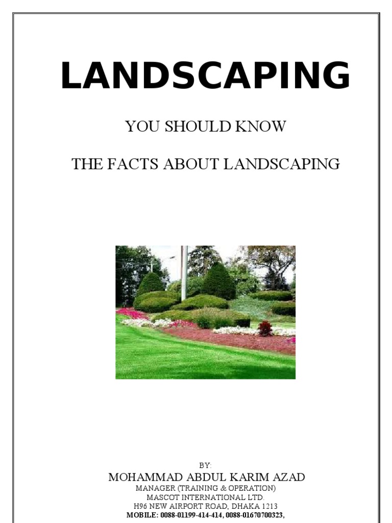 Landscaping | PDF | Landscape | Land Management