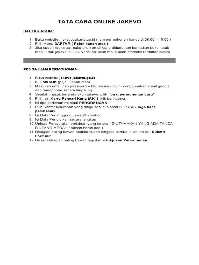 Formulir Dan Pernyataan Kartu Kuning Jakevo | PDF