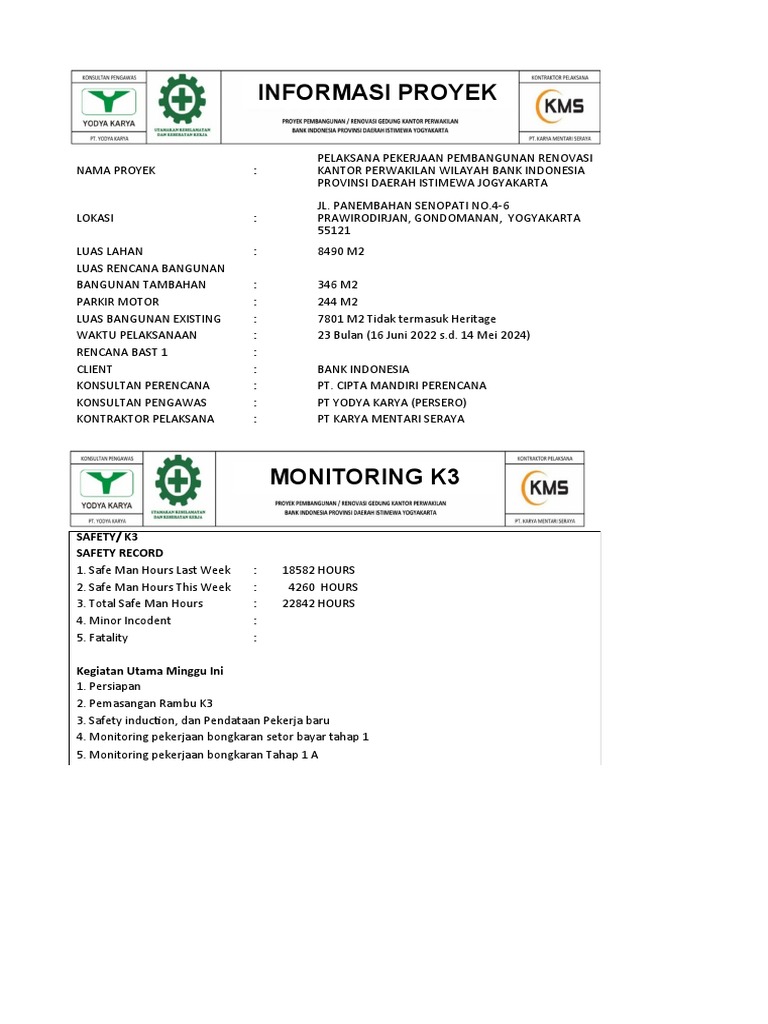 MONITORING PROYEK | PDF