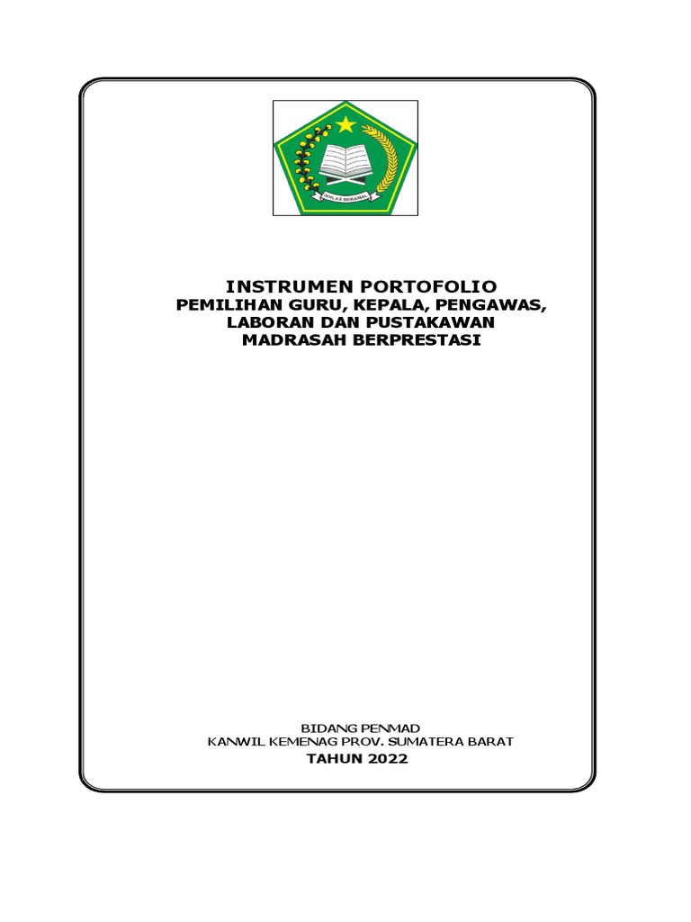 00 Ok Instrumen Forto Folio Anugerah Guru 2022 | PDF