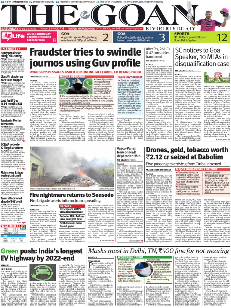 The Goan 23rd April | PDF