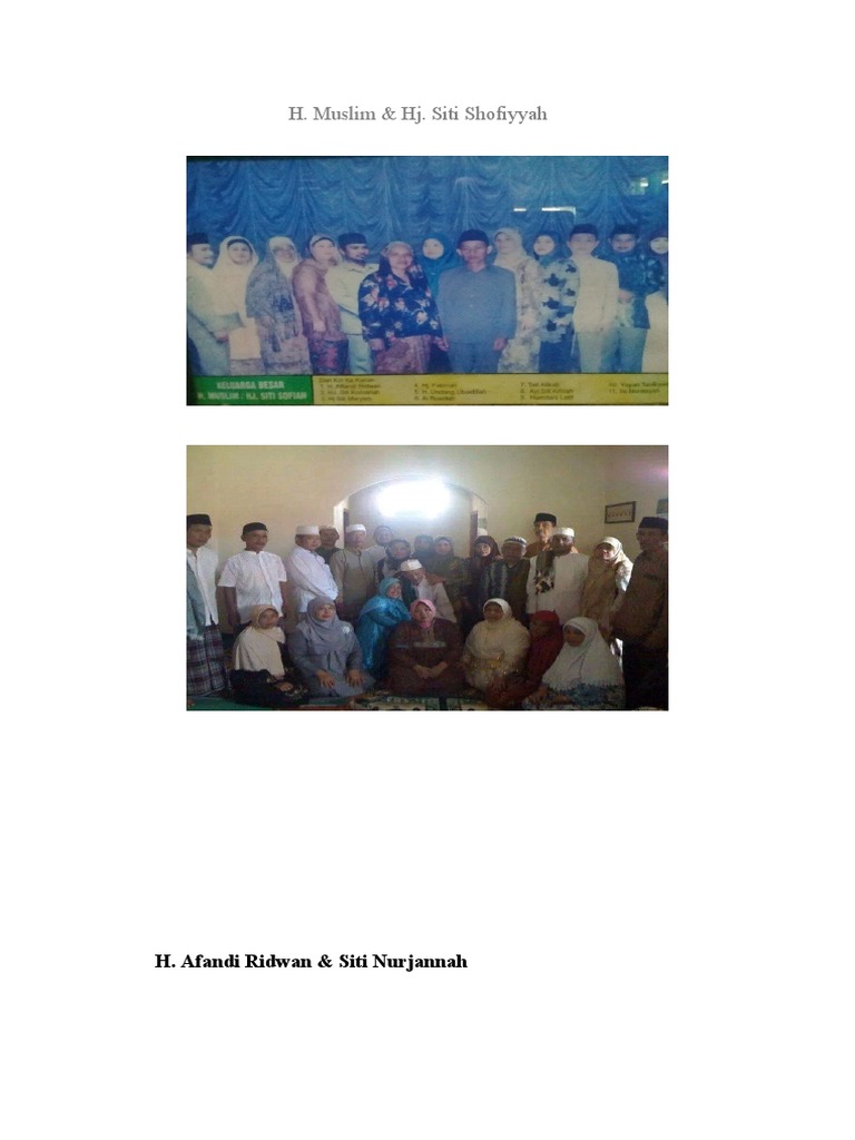 Silsilah Bani H. Muslim | PDF | Banu Hashim | Muhammad