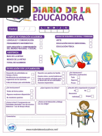 2 Diario de La Educadora Nem Material Didáctico Maca 2023 2024 3 | PDF ...