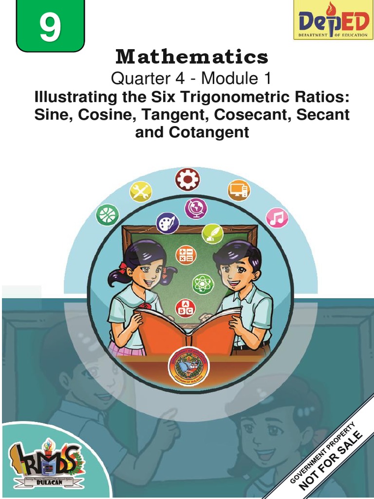Math 9 Q4 Module 1 Illustrating The Six Trigonometric Ratios 1 Pdf