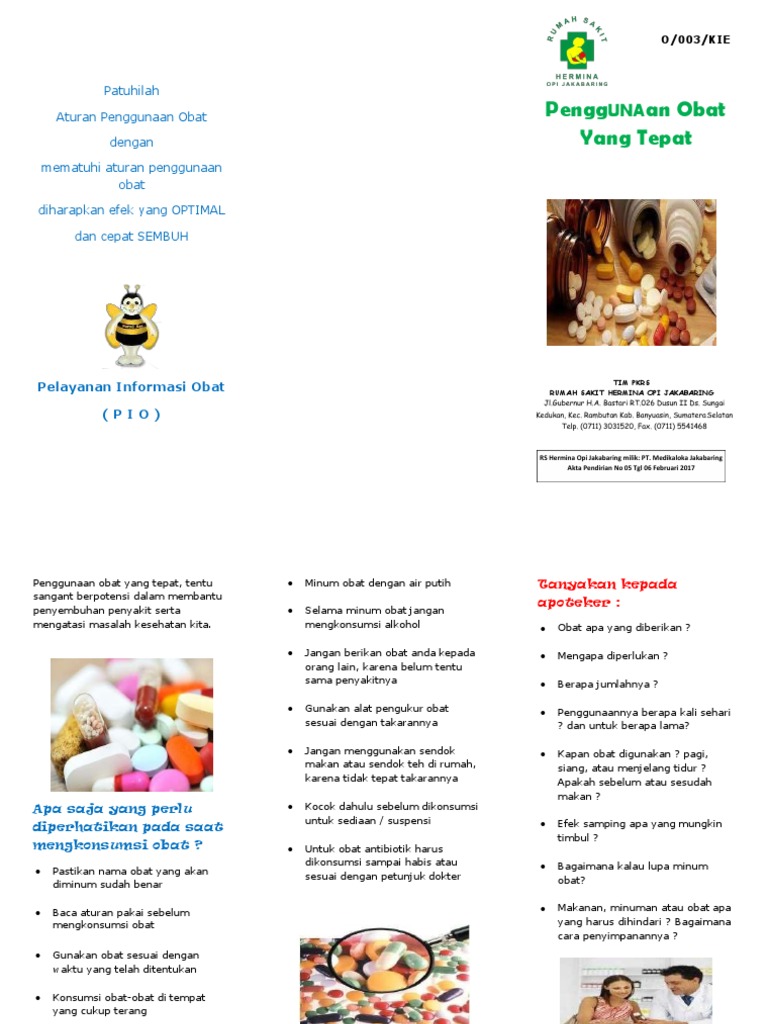 03 Leaflet Penggunaan Obat Yang Tepat | PDF