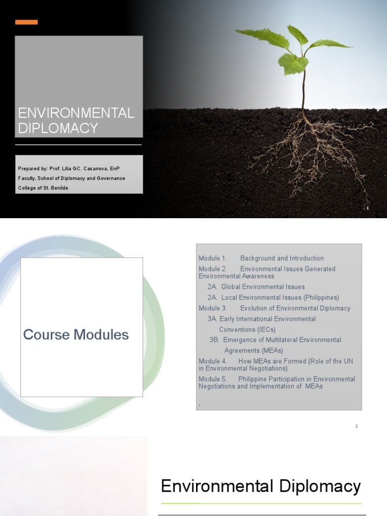 Environmental Diplomacy: Protecting Our Planet | PDF | Environmental ...