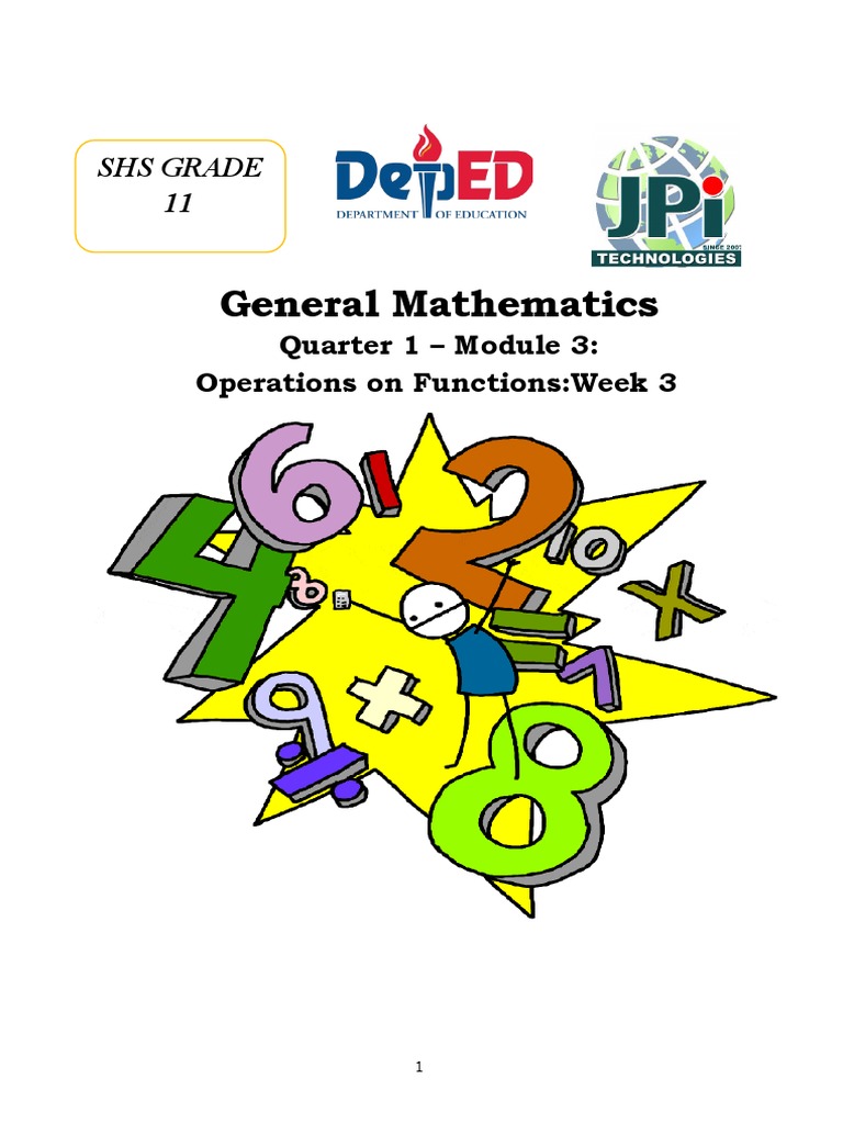 GenMath Module 3 Week 3 | PDF | Function (Mathematics) | Division ...