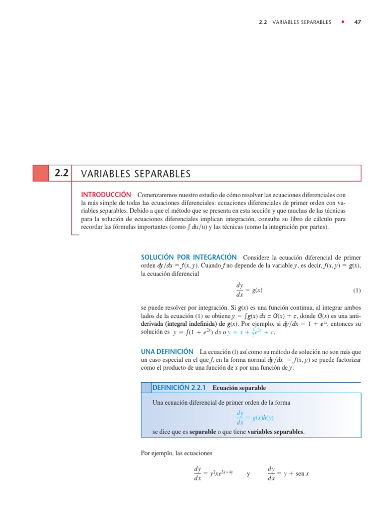 Comportamiento de soluciones ED separables | PDF | Ecuaciones | Ecuaciones diferenciales