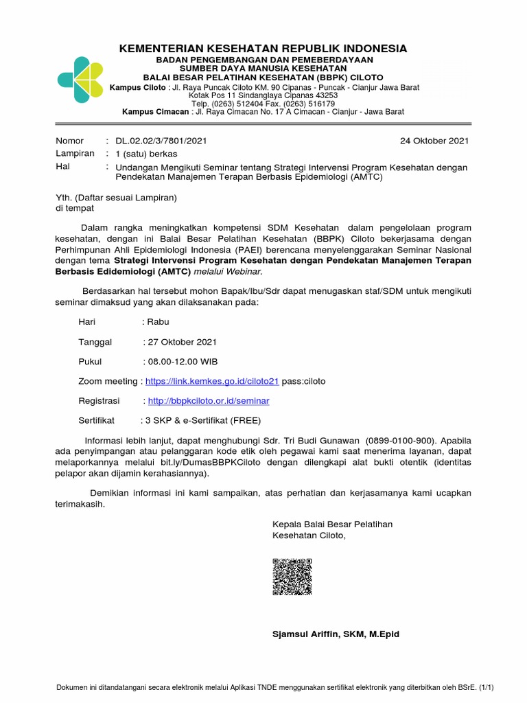 Undangan Seminar | PDF | Kesehatan Holistik | Sains & Matematika
