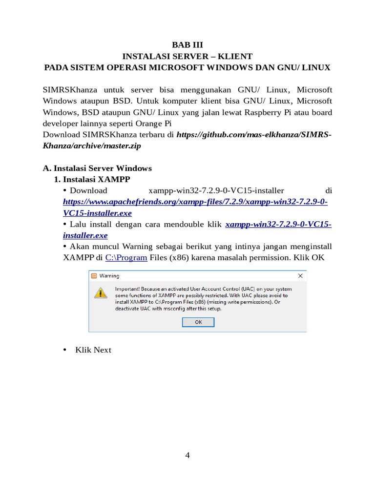 Instalasi Server Klient Khanza | PDF