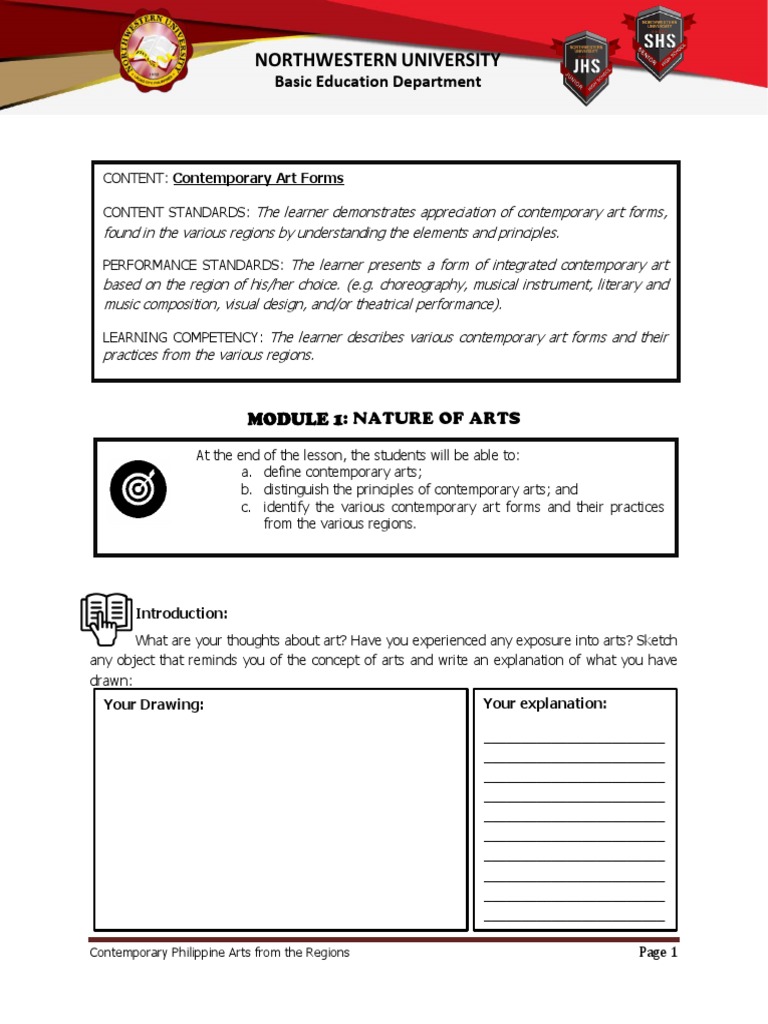 Contemporary Philippine Arts From The Regions Module 1 | PDF | The Arts ...
