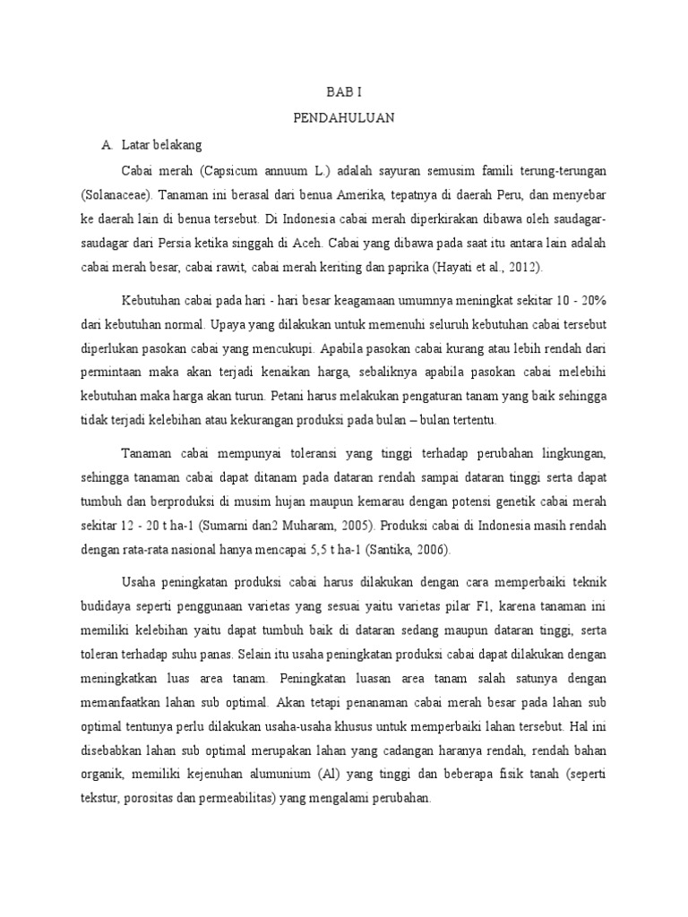 Proposal Cabai Surya Darma | PDF