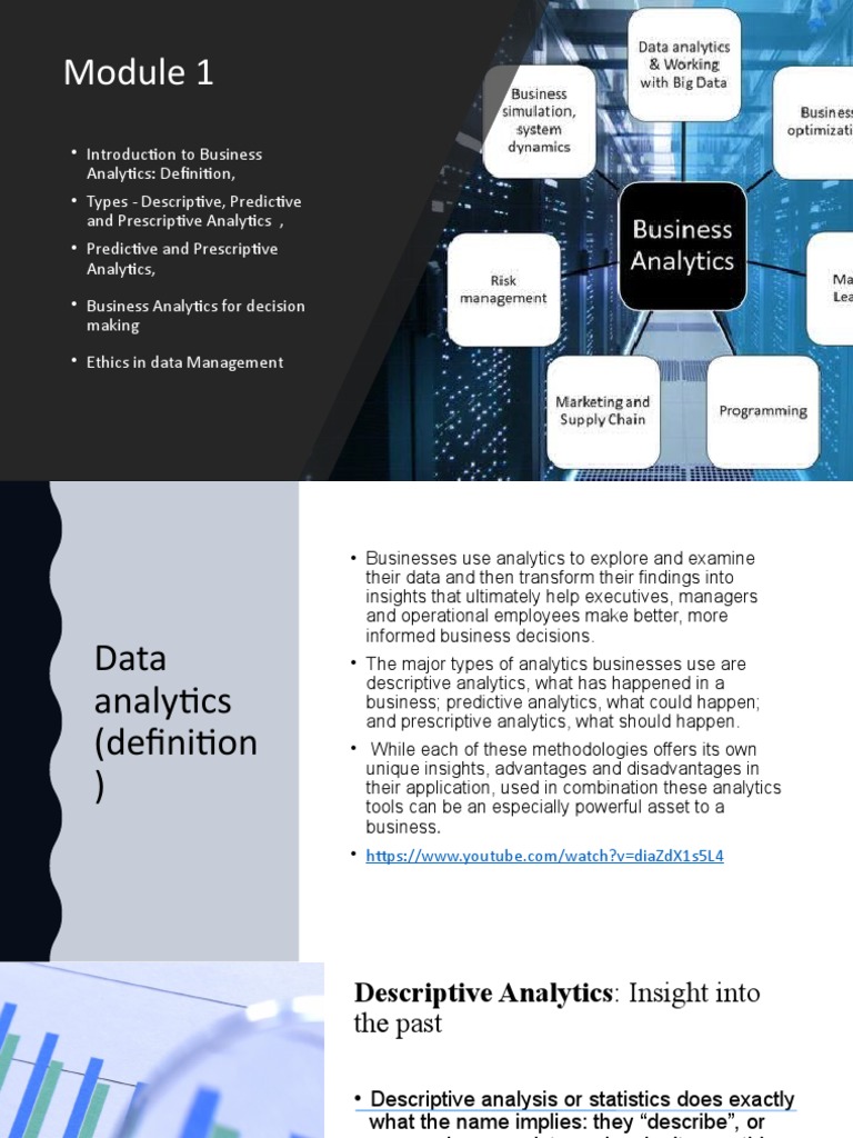Module1 BAdetails | PDF | Analytics | Predictive Analytics