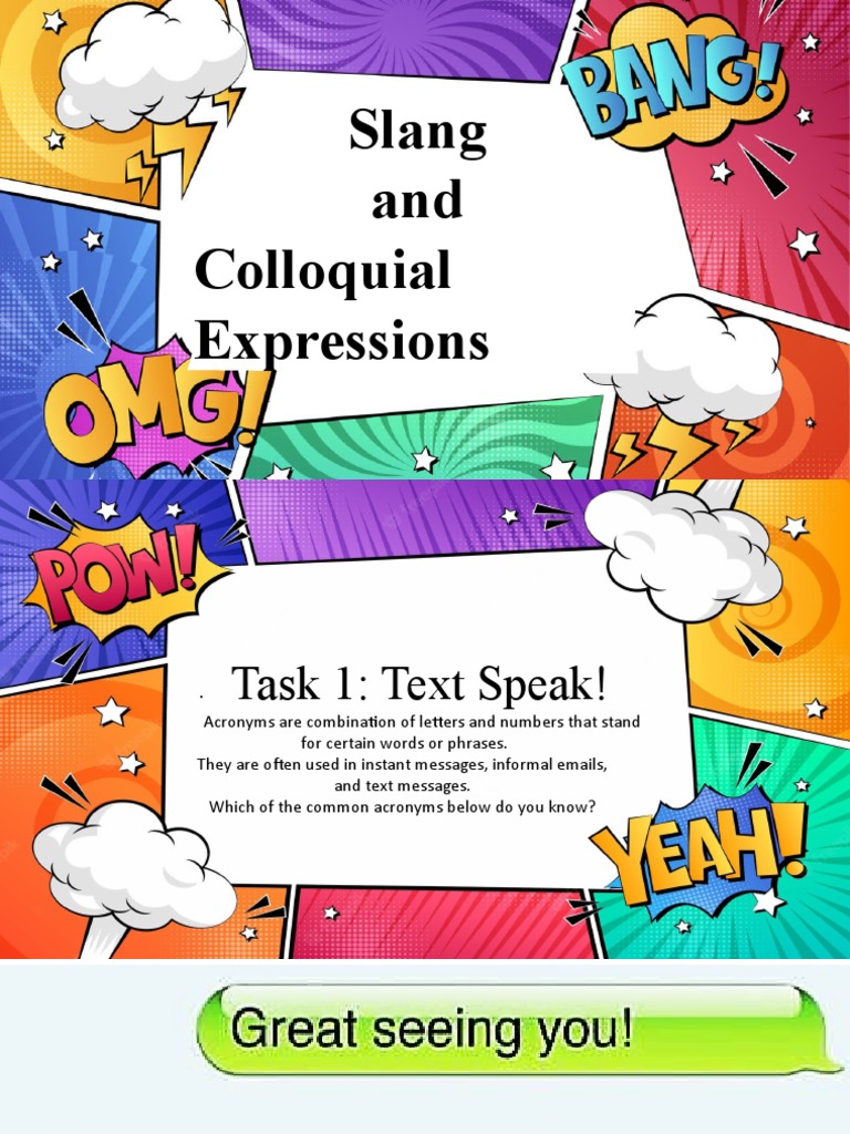 q1 - l2 - Slang and Colloquialism | PDF | Slang | Communication