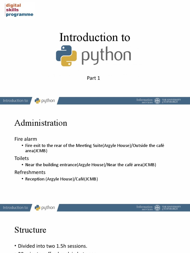Intro Python 1 | PDF | Python (Programming Language) | Boolean Data Type