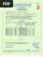 Wire Rope Test Certificate | PDF | Rope | Wire