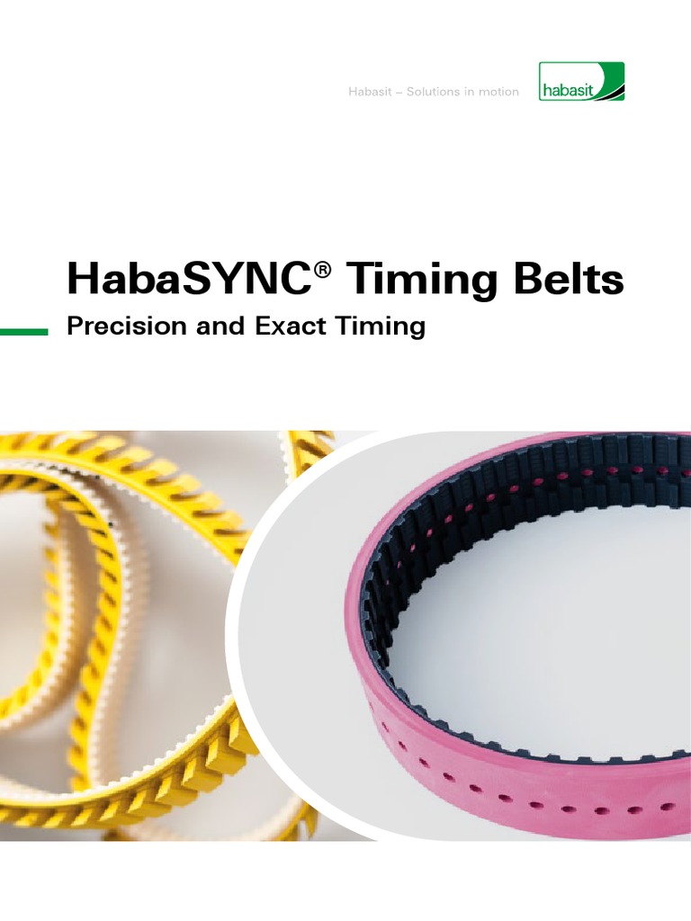 4526-HabaSYNC Timing Belt - en | PDF | Belt (Mechanical) | Friction