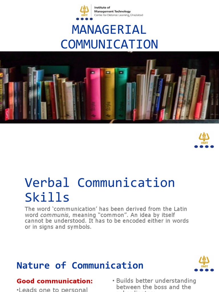 Chapter - 1 - Verbal Communication Skills | PDF | Communication ...