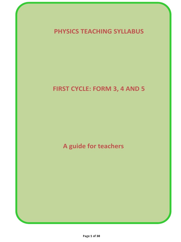 Teachers Guide F3 To F5 | PDF | Learning | Teaching Method