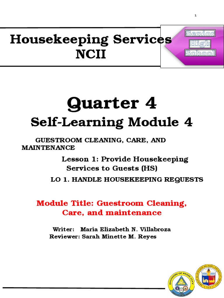 TVL HK SHS Q3 M4 | PDF | Housekeeping | Home TVL HK SHS Q3 M4 | PDF | Housekeeping | Home