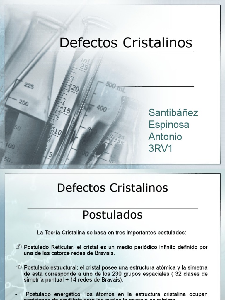 Defectos Cristalinos Tarea 3 | PDF | Cristal | Dislocación