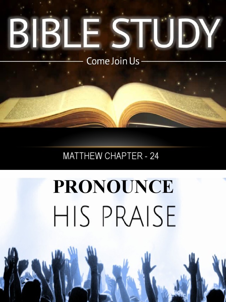Matthew 24 | PDF | Jesus | Gospel Of Matthew