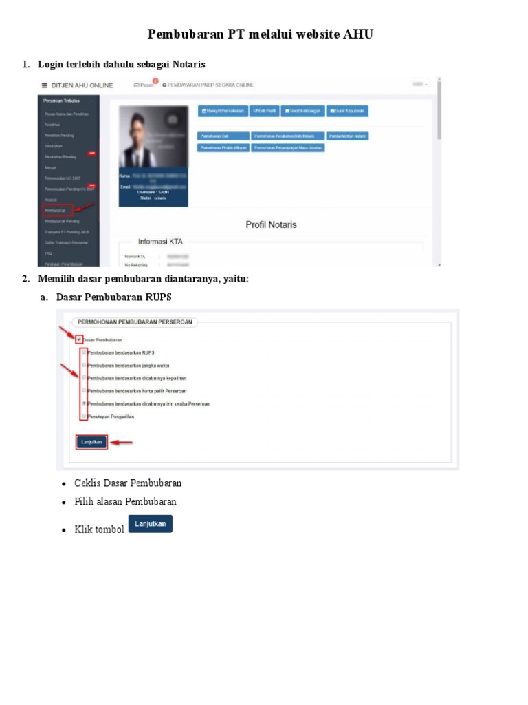 Proses Pembubaran PT Perorangan Online | PDF | Bisnis | Pengelolaan ...