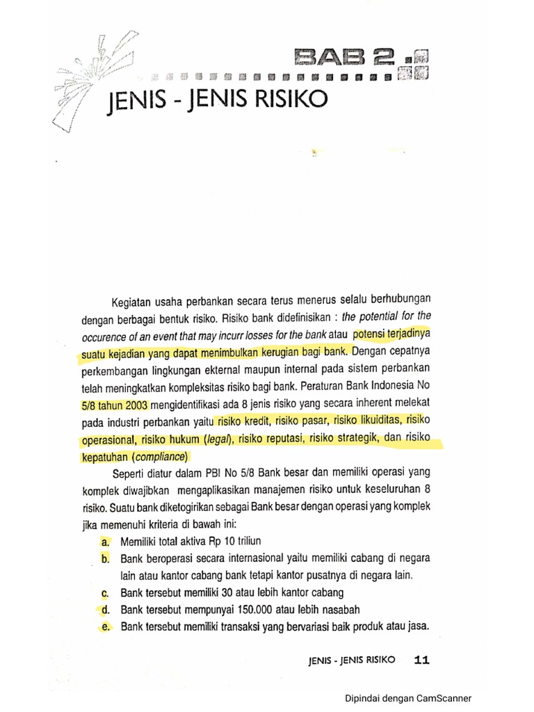 (B4) CH 2 Jenis-Jenis Risiko | PDF (B4) CH 2 Jenis-Jenis Risiko | PDF