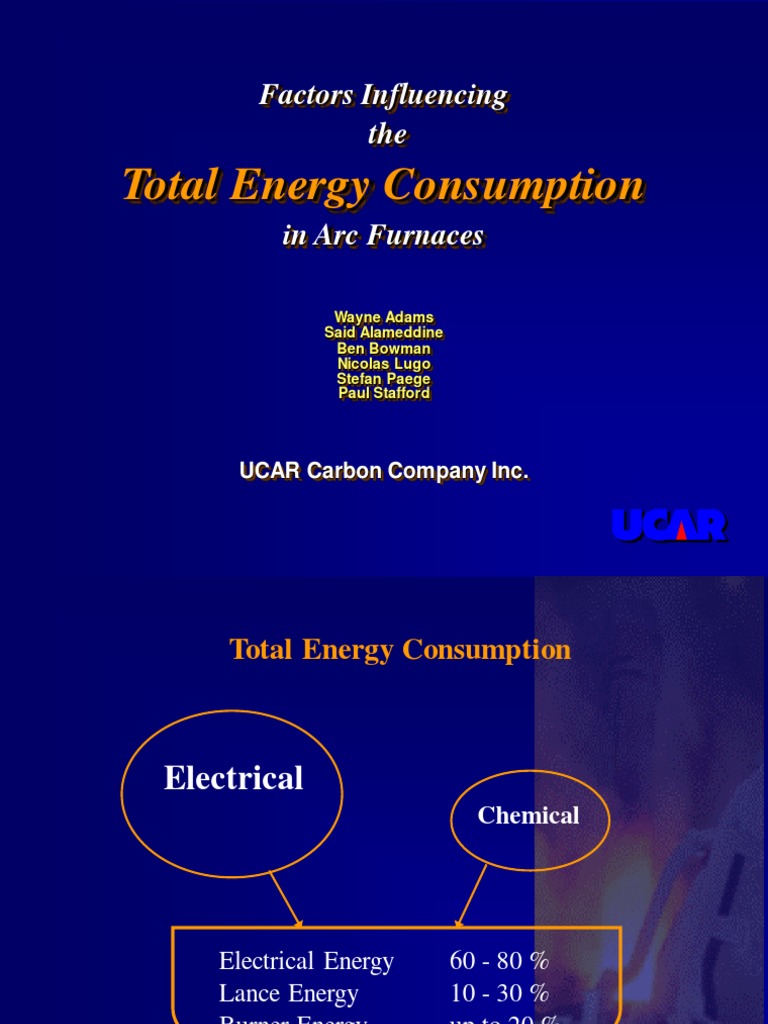 Factors Influencing The Total Energy Consumption in EAF | PDF | Scrap ...