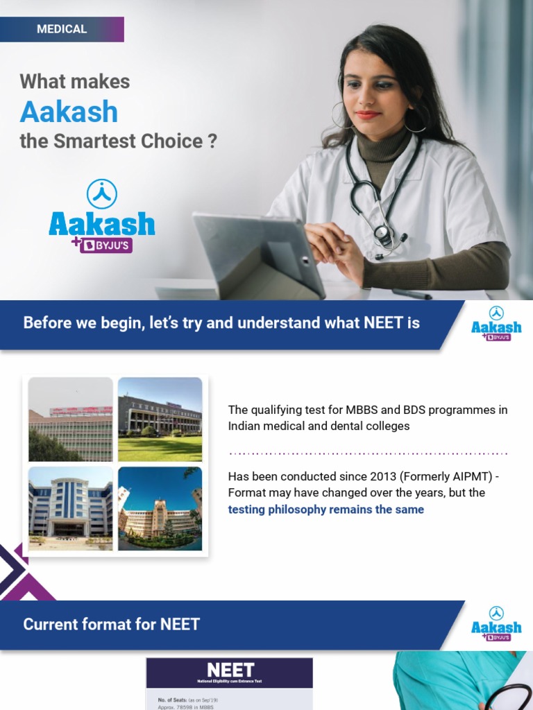 JEE_NEET_ Aakash BYJU'S NEET Deck (1) | PDF
