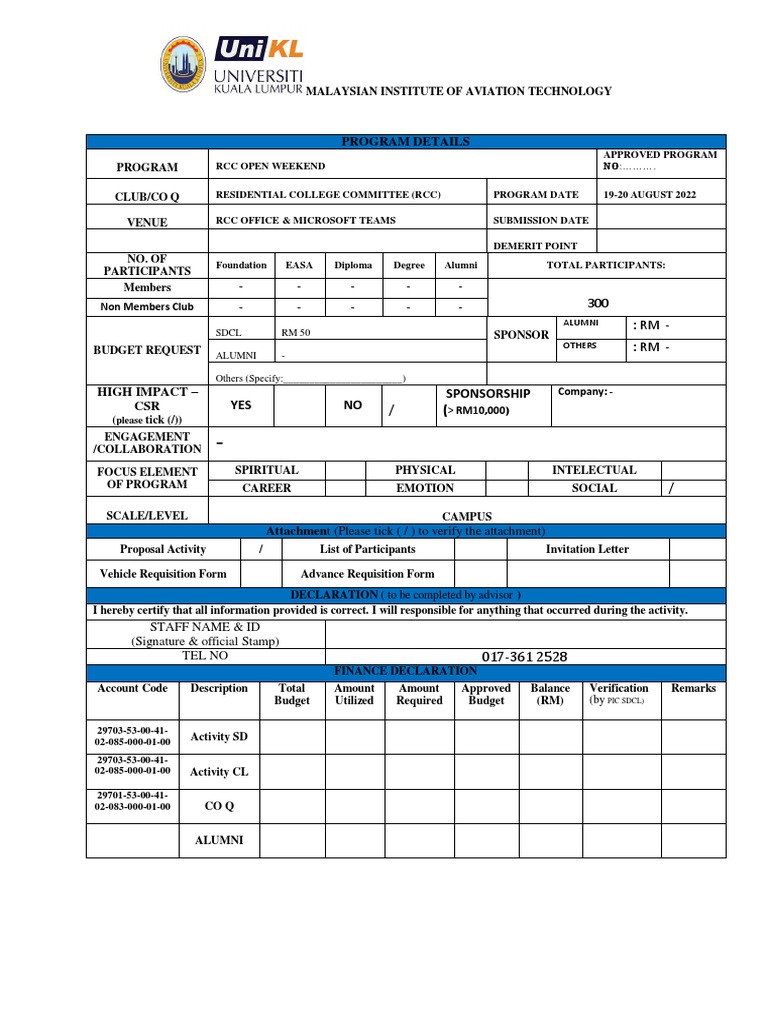 Saf and Proposal Open Weekend Aug 2022 | PDF