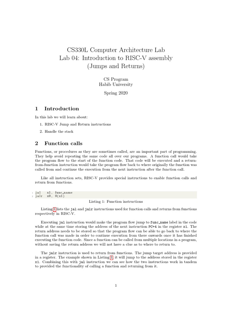 Lab04 CA | PDF | Subroutine | Parameter (Computer Programming) Lab04 CA | PDF | Subroutine | Parameter (Computer Programming)
