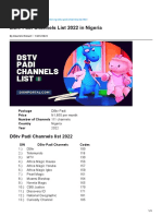 DSTV Channels List | PDF | Broadcasting Companies Of The United States ...