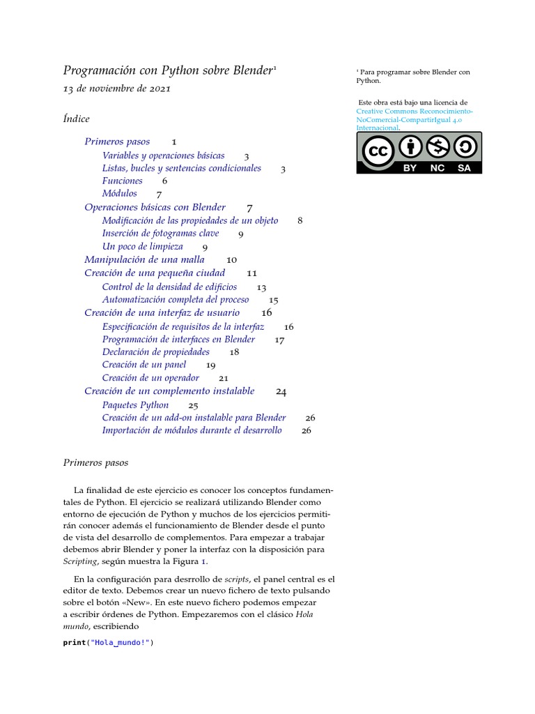 ANI Python y Blender | PDF | Python (lenguaje de programación ...