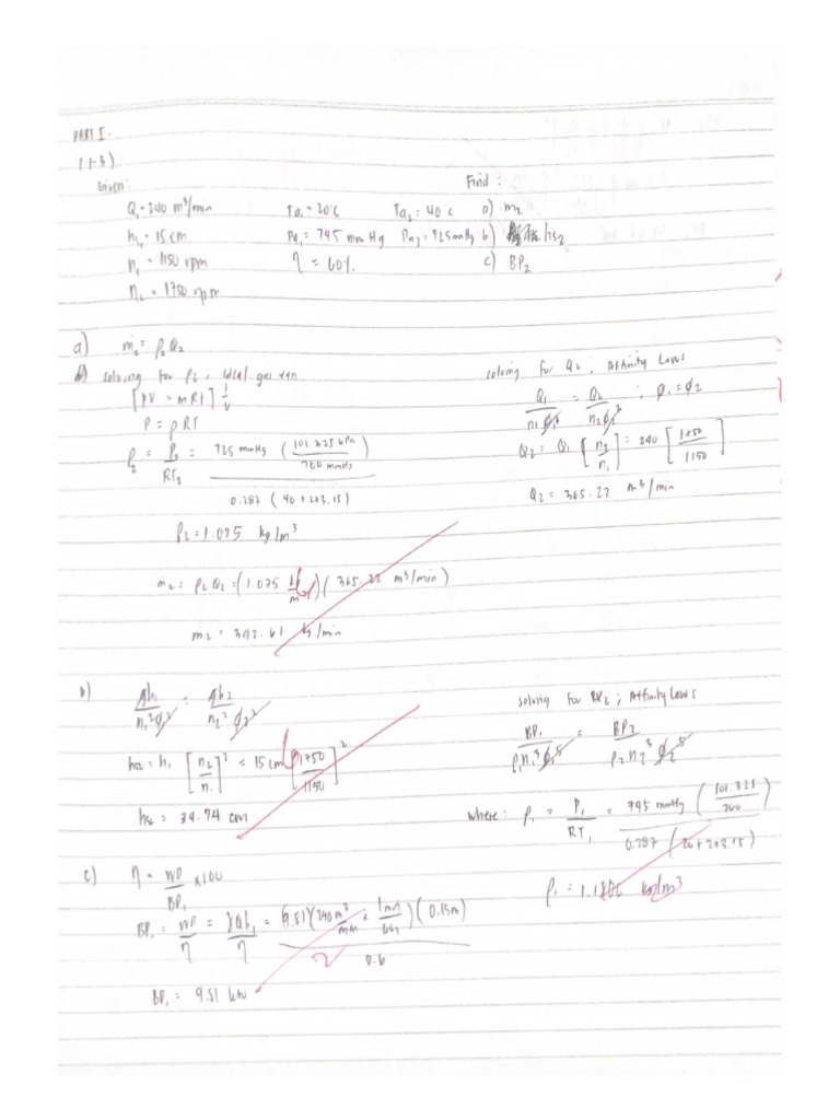 Fluid Machinery Quiz1 | PDF