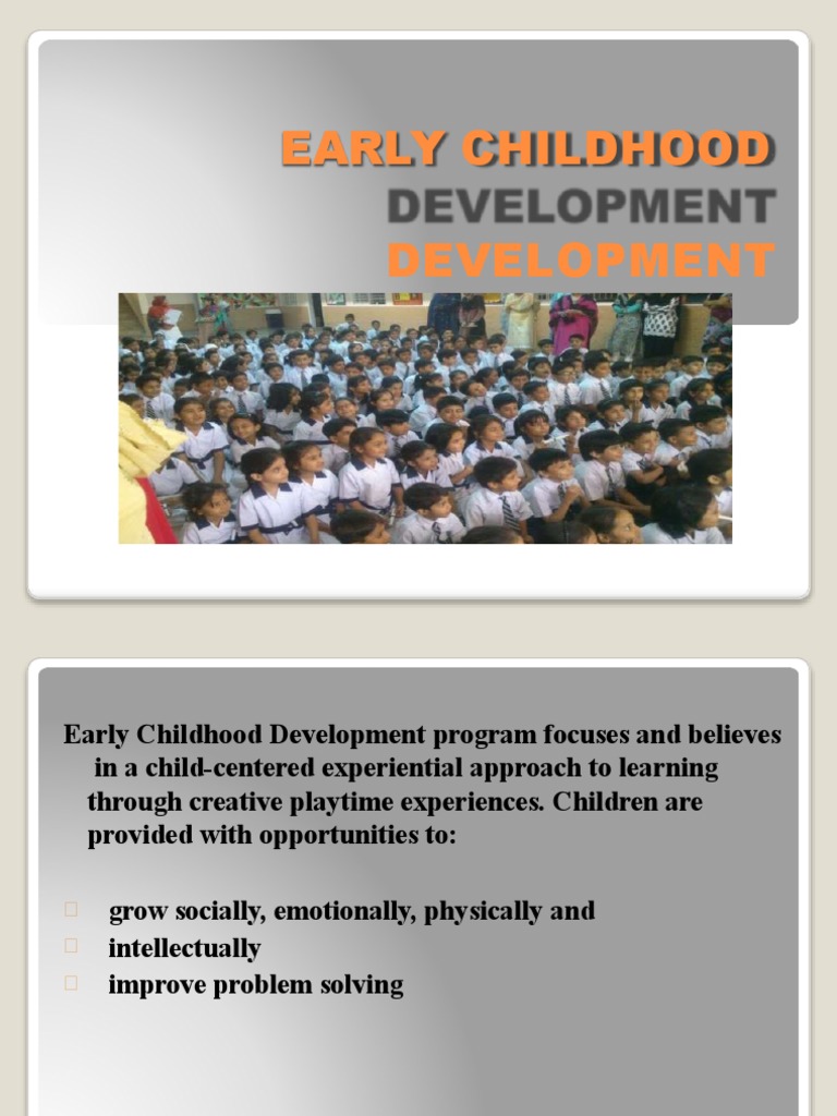 Early Childhood Development | PDF | Developmental Psychology | Early Childhood Education