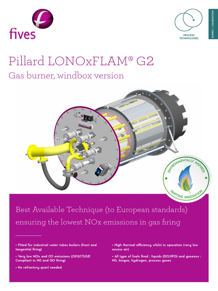 Brochure Pillard LONOxFLAM R G2 Windbox Version | PDF | Combustion | N Ox