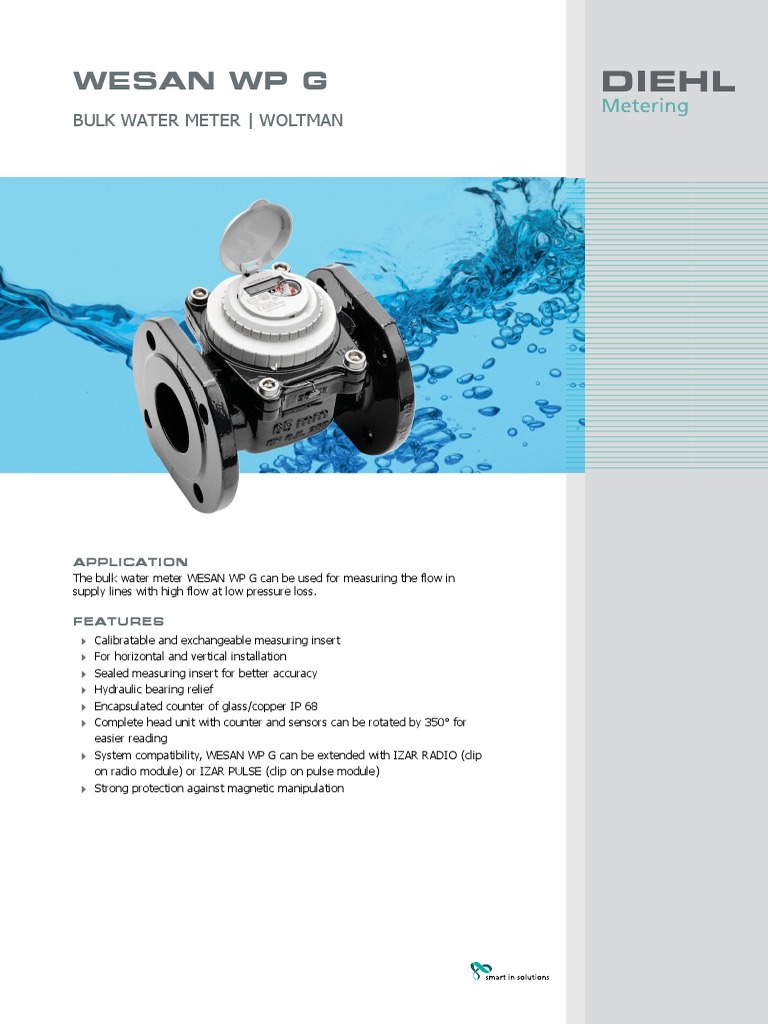 Wesan WP G | PDF | Flow Measurement | Metrology