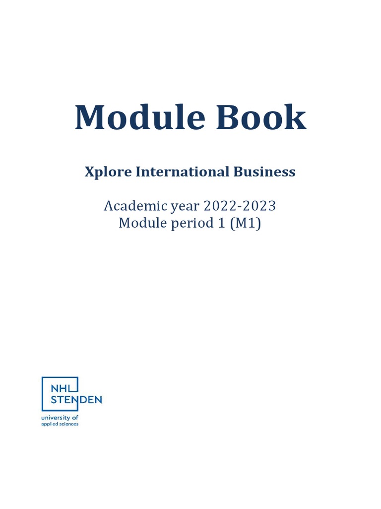 Module Book Xplore International Business 2022-2023 (FINAL) | PDF ...