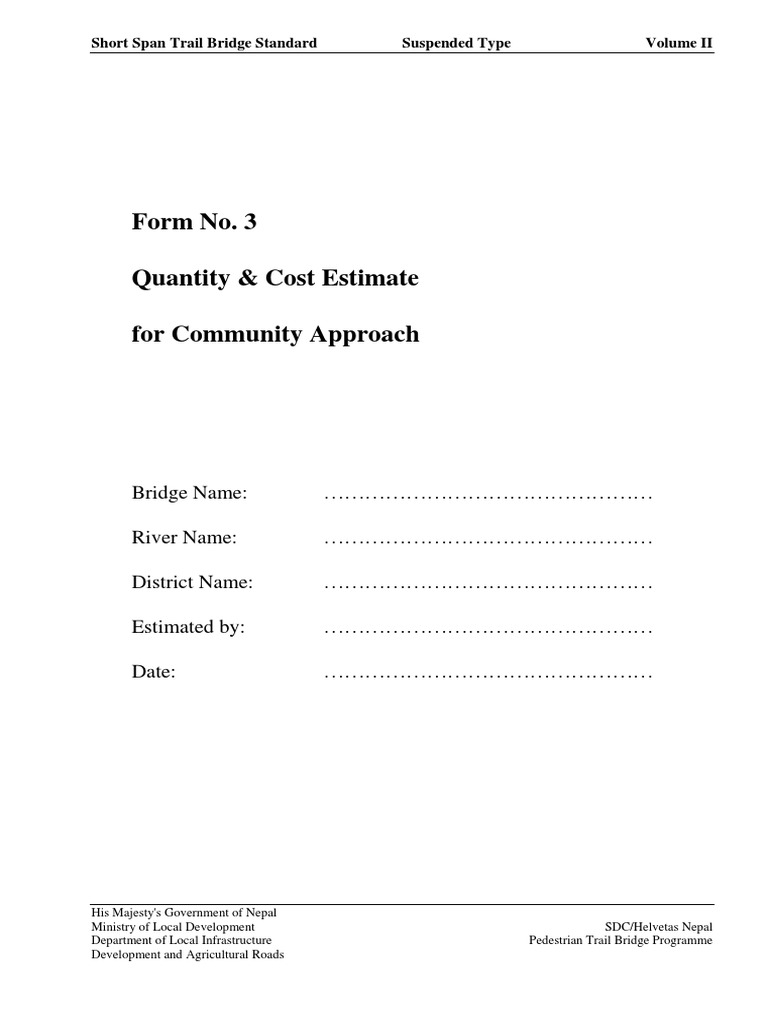 SSTB D Vol 2 Form 3 Title Page | PDF