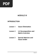 Gaussian Elimination and Lu Decomposition | PDF | Mathematics Of Computing | Algorithms