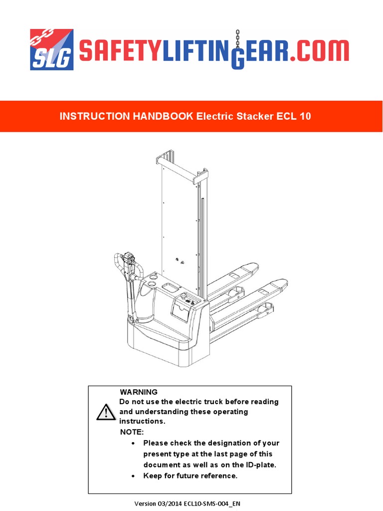 Stacker | PDF | Battery Charger | Truck