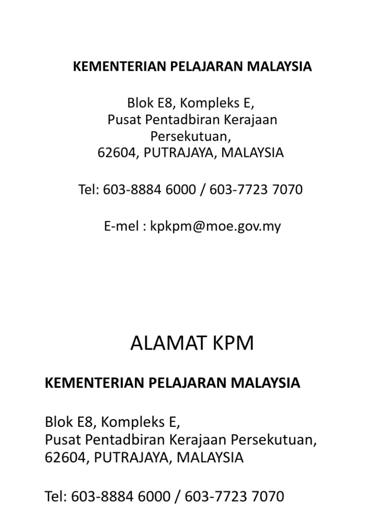 Alamat KPM | PDF