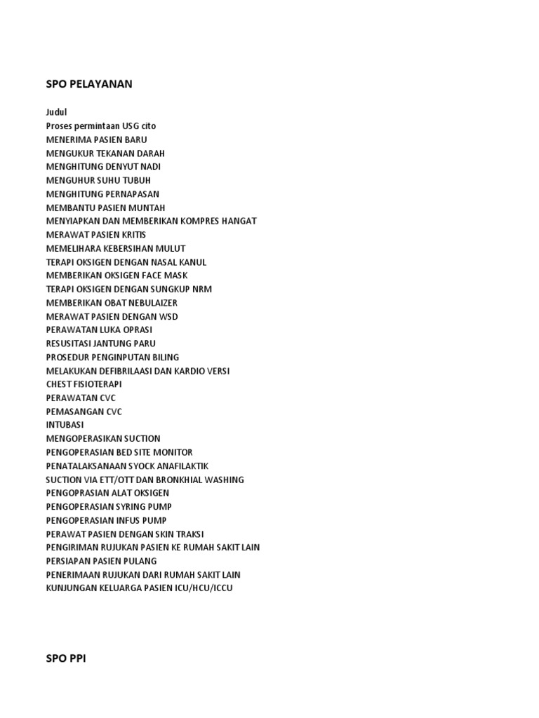 Spo Di Icu | PDF