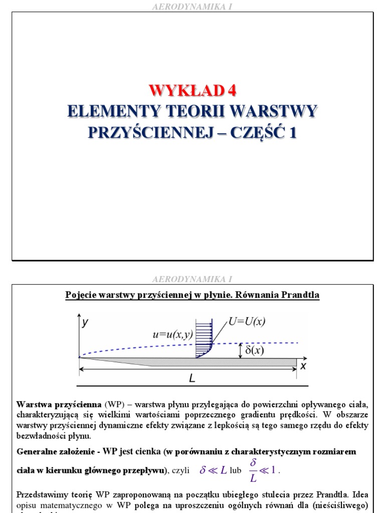 Aerodynamika W4 | PDF