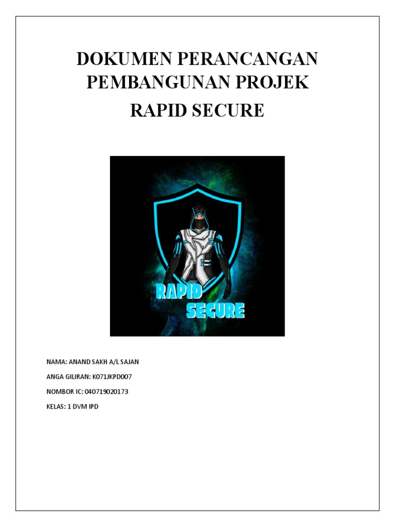 Contoh Dokumentasi Perancangan Pembangunan Projek (Rapid Secure) | PDF